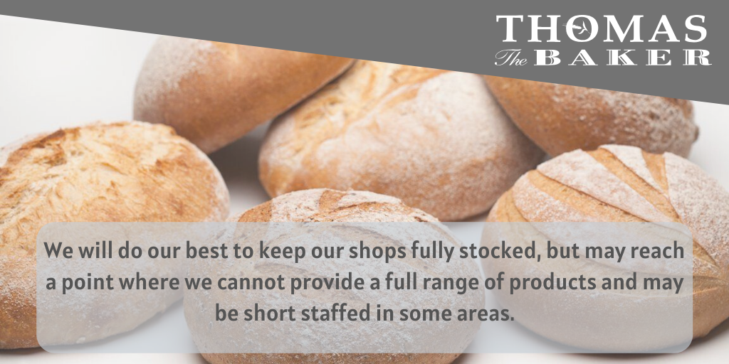 Thomas the Baker » Dear Thomas the Baker Customers