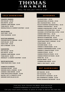 Thomas the Baker » Call to Collect at Thomas the Baker Shops